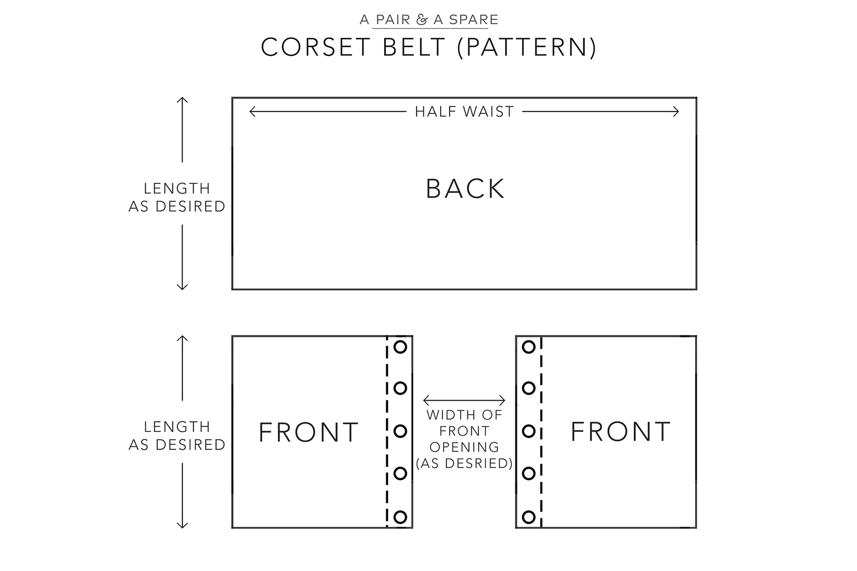 Corset Belt Pattern | Geneva Vanderzeil